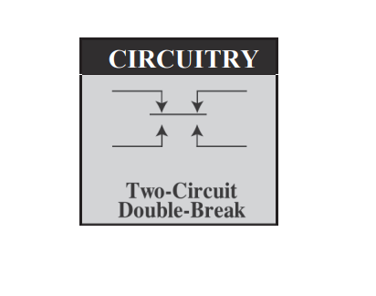 RCM-408 - 5 Amp Mini Limit Switch - TOP PUSH ROD PLUNGER - Relay and Control