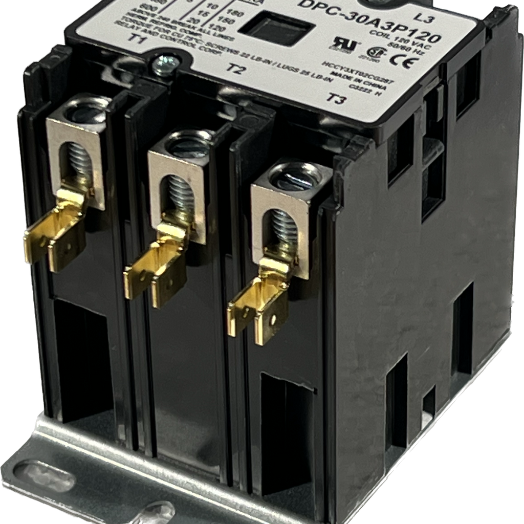 DPC-30A3P120 30 FLA. 3 Poles 120 Volts DEFINITE PURPOSE CONTACTOR - Relay