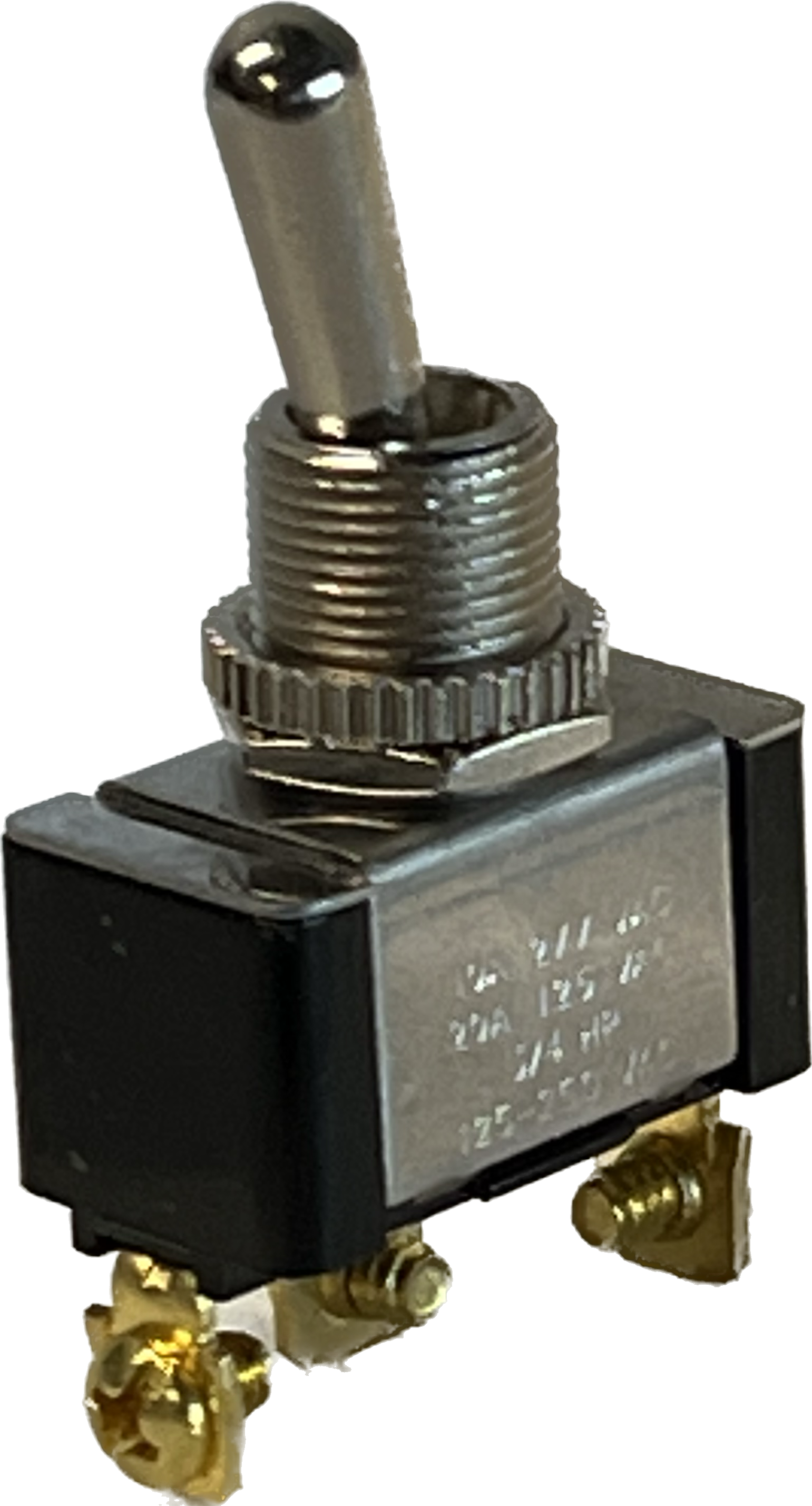 TS-702M - Momentary Toggle Switch SPDT (ON)-OFF-ON 3/4 HP Screw Terminals