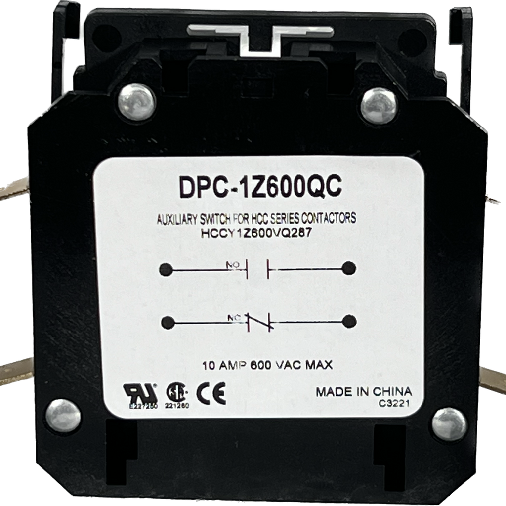 DPC-1Z600QC - 1NO/1NC - 600V.250 QC Terminals - Auxiliary Switch 3P ...