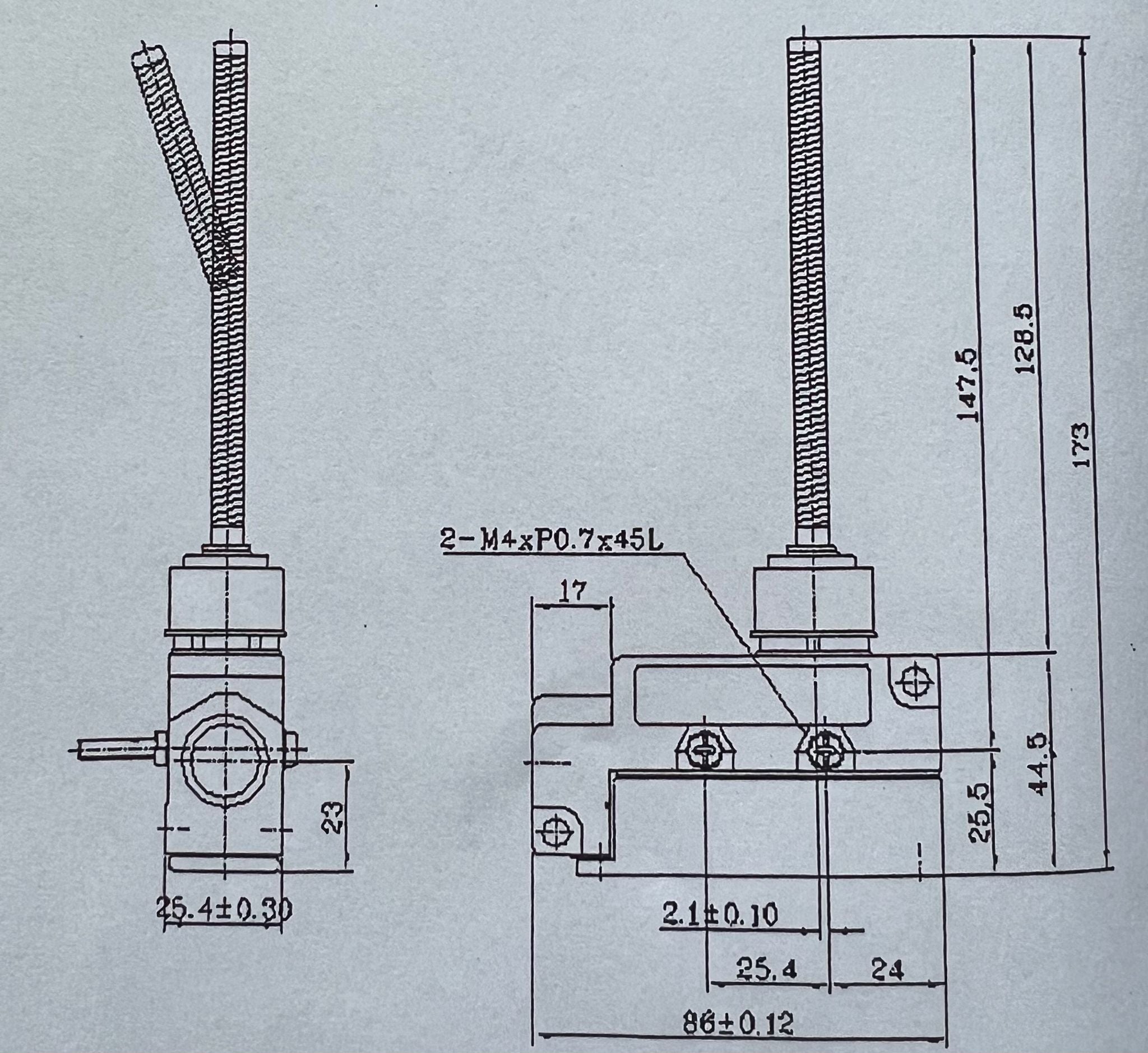 MJ1-6106 Enclosed Limit Switch Wobble Head Unit - Relay and Control Corp
