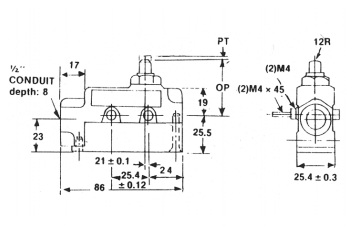 MJ1-6101 Enclosed Limit Switch without seal boot - Relay and Control Corp