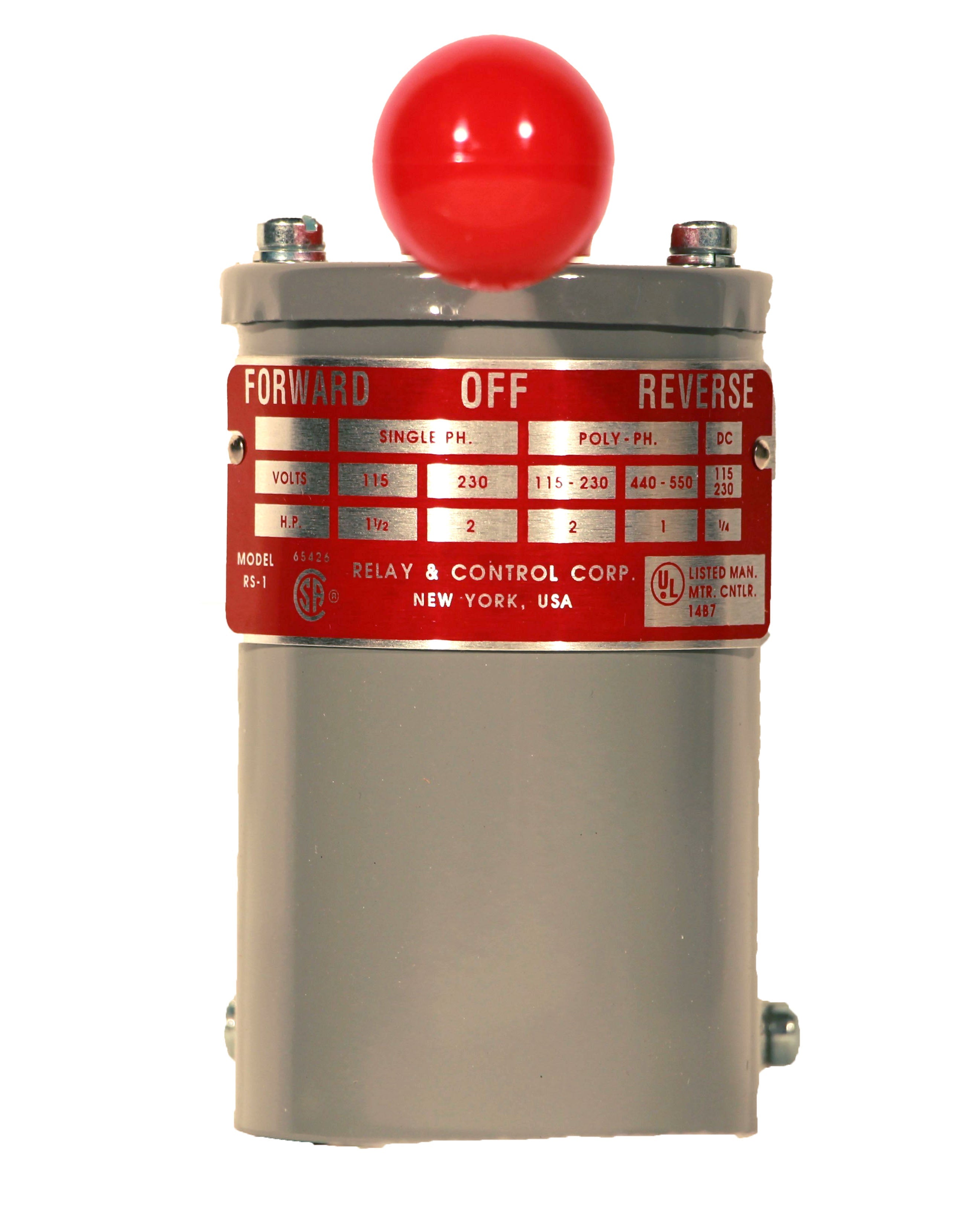 RS-1 - Reversing Drum Control - Relay and Control Corp