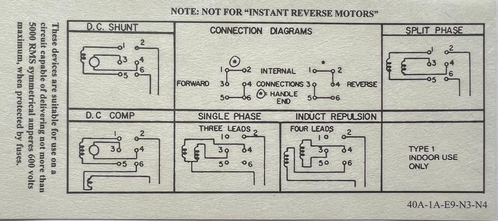 RS-1A-SH - Reversing Drum Control - Relay and Control Corp