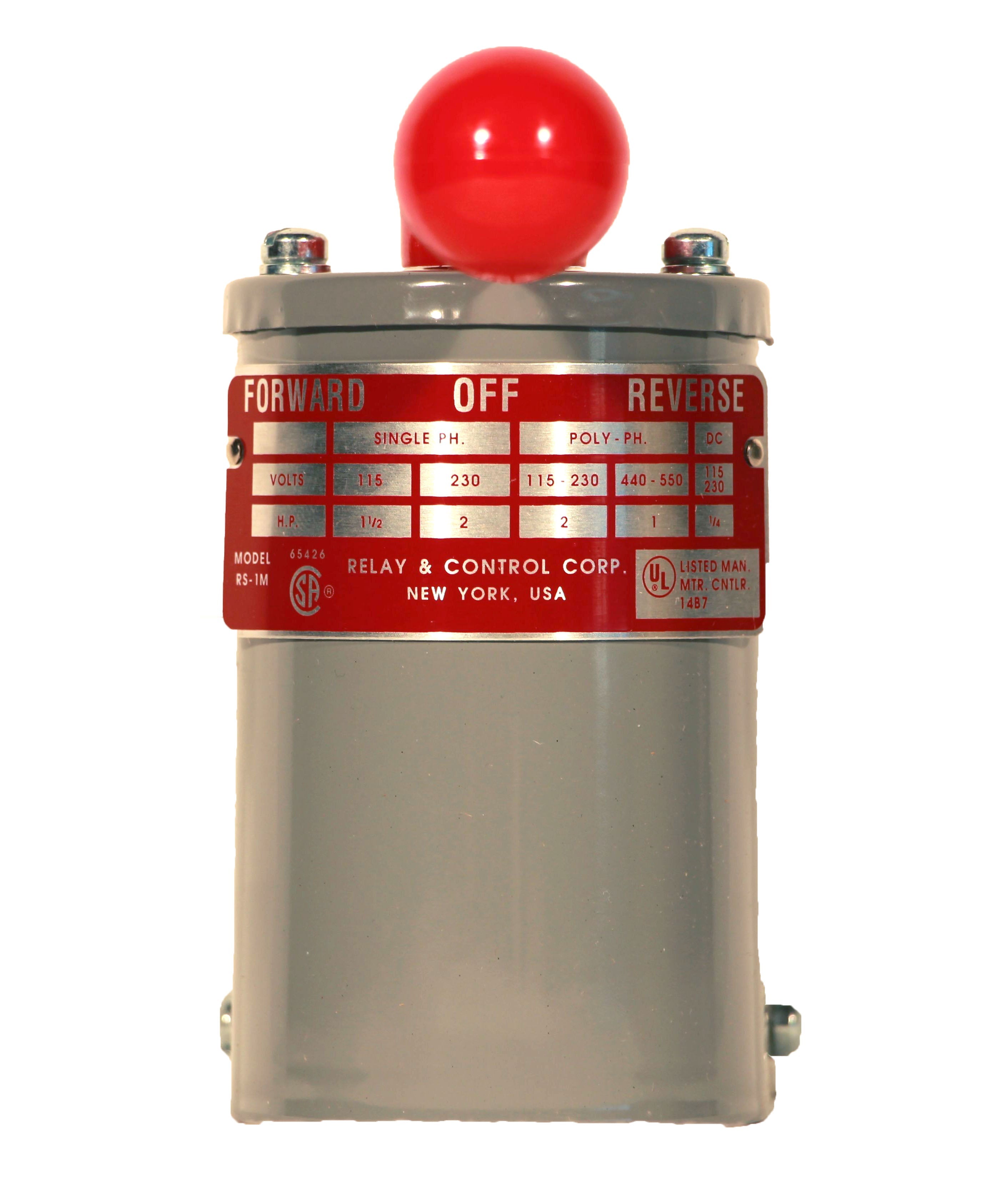 RS-1M - Reversing Drum Control - Relay and Control Corp