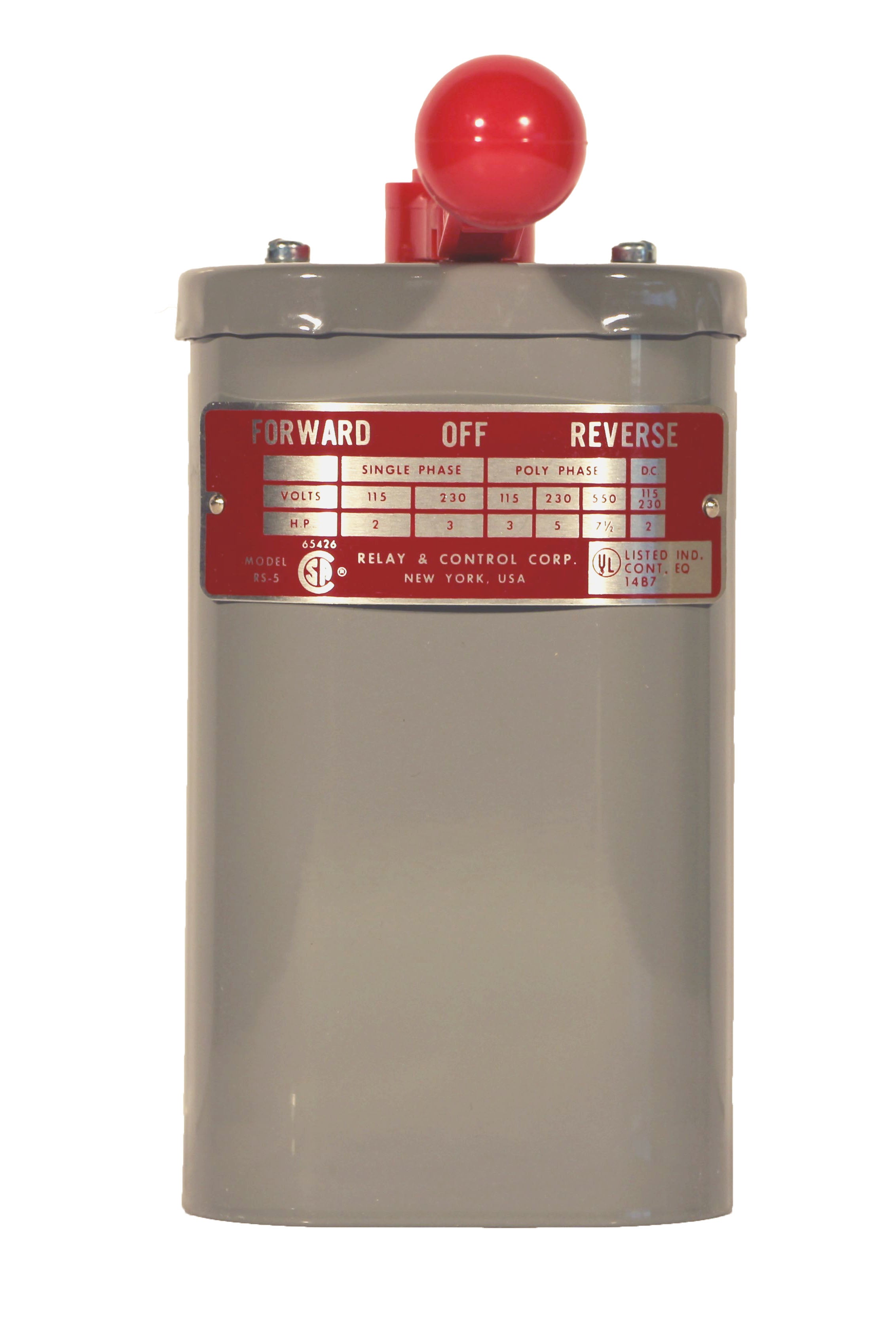 RS-5 - Reversing Drum Control - Relay and Control Corp