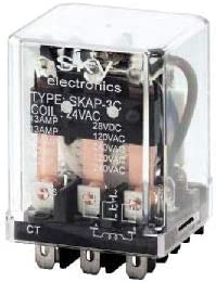 SKAP-2C-12VAC 8 Pin 10 Amp DPDT 12VAC Coil - Relay and Control Corp