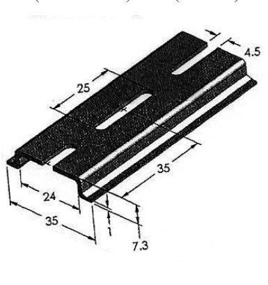BND 1000 DIN RAIL PRE-PUNCHED 1 METER (39.37”) - Relay and Control Corp